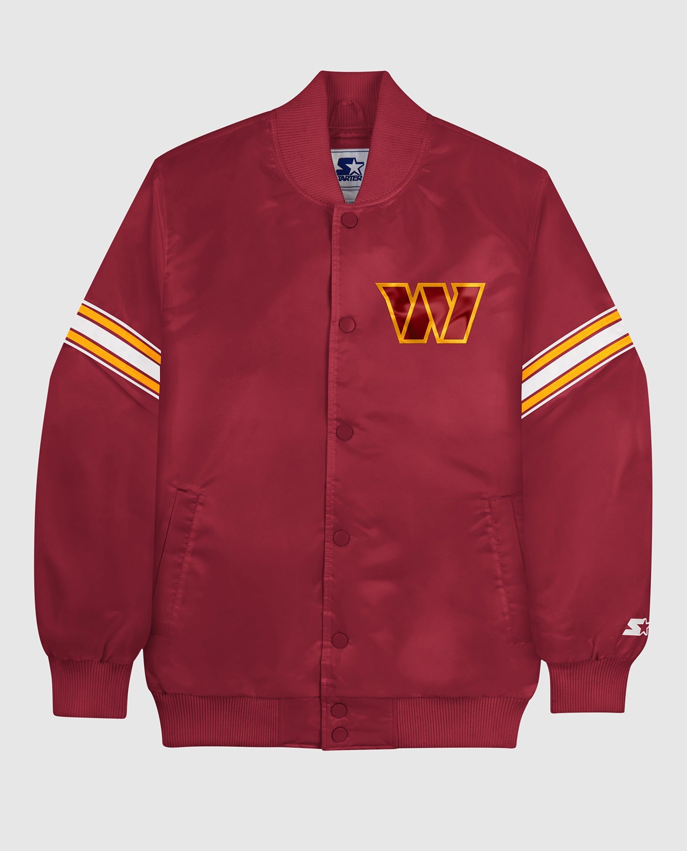 Starter Burgandy Washington Commanders Satin Full-Snap Starter Jacket ...